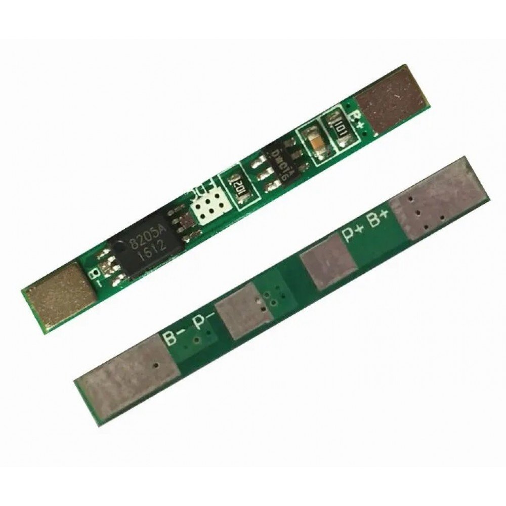 BMS 1S (3.7V -3A) Lithium Battery Protection Board with Solder Belt