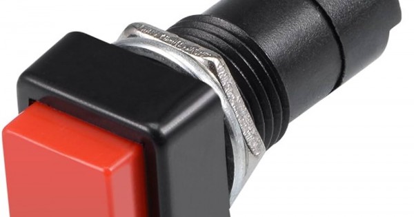 Push Button Square Red