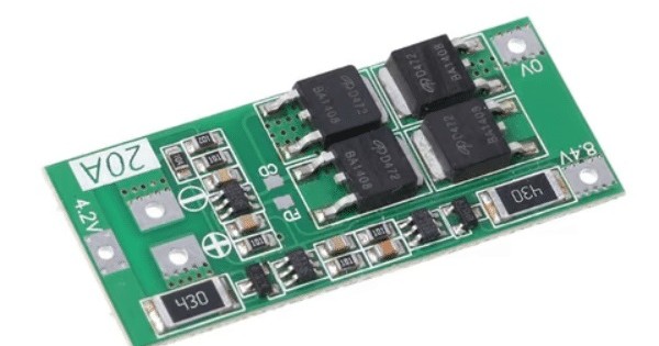 BMS 2S (8.4V – 20A) Lithium Battery Protection Module